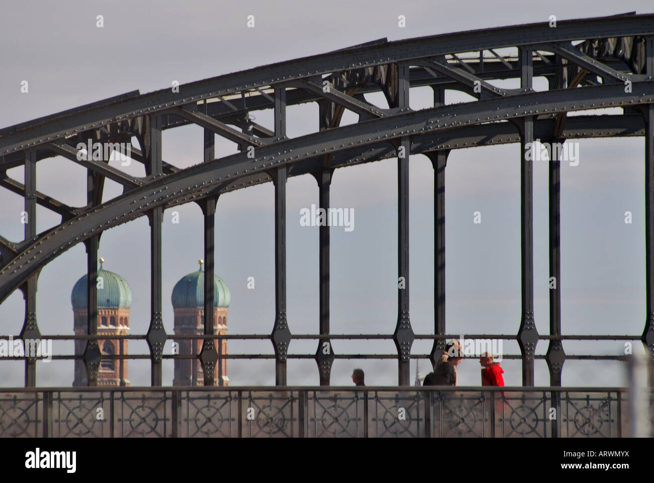 Bridge, Hacker, Bruecke, munich, germany, europe, bavaria, bayern ...