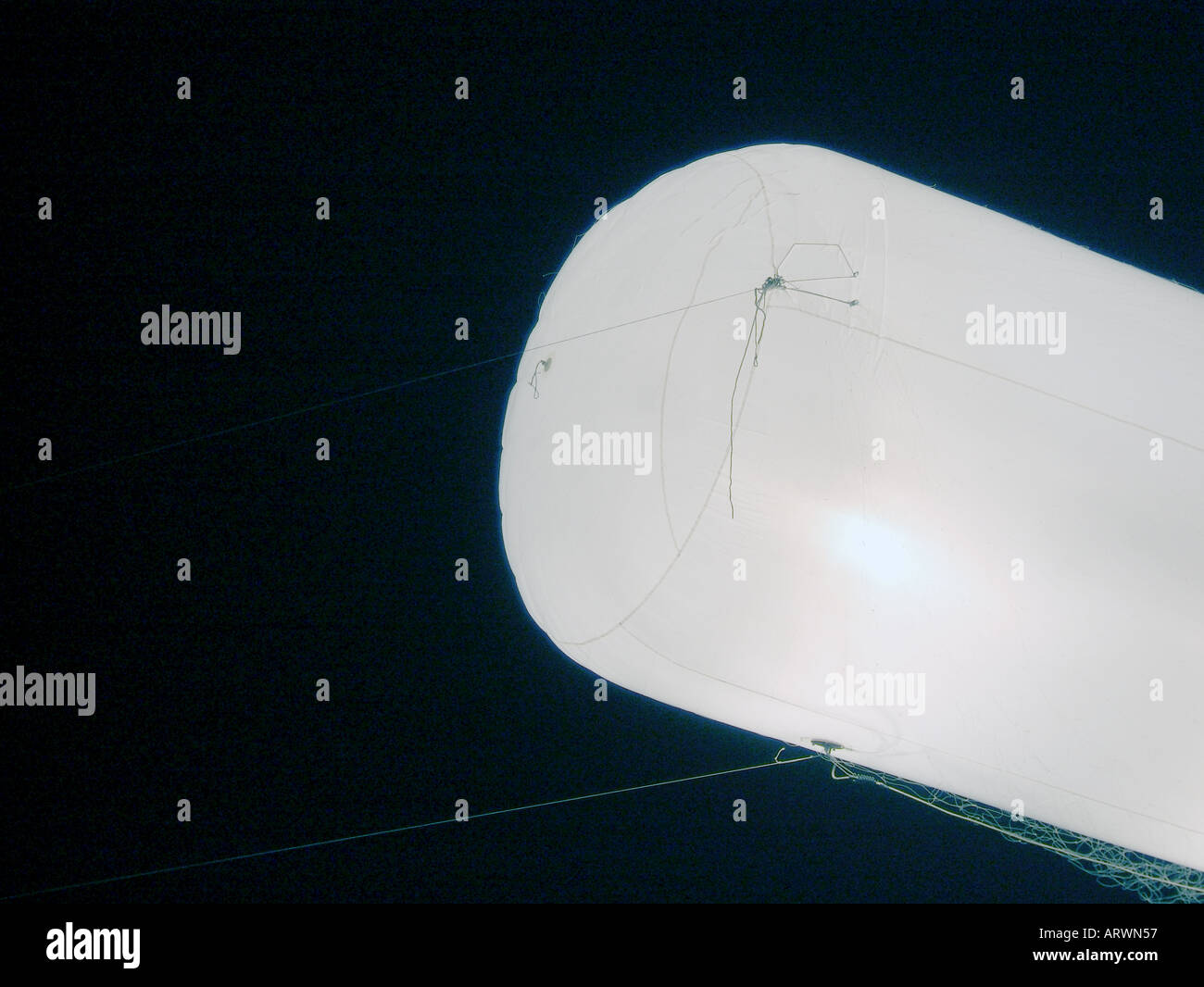 film crew inflatable light balloon in dark sky Stock Photo - Alamy
