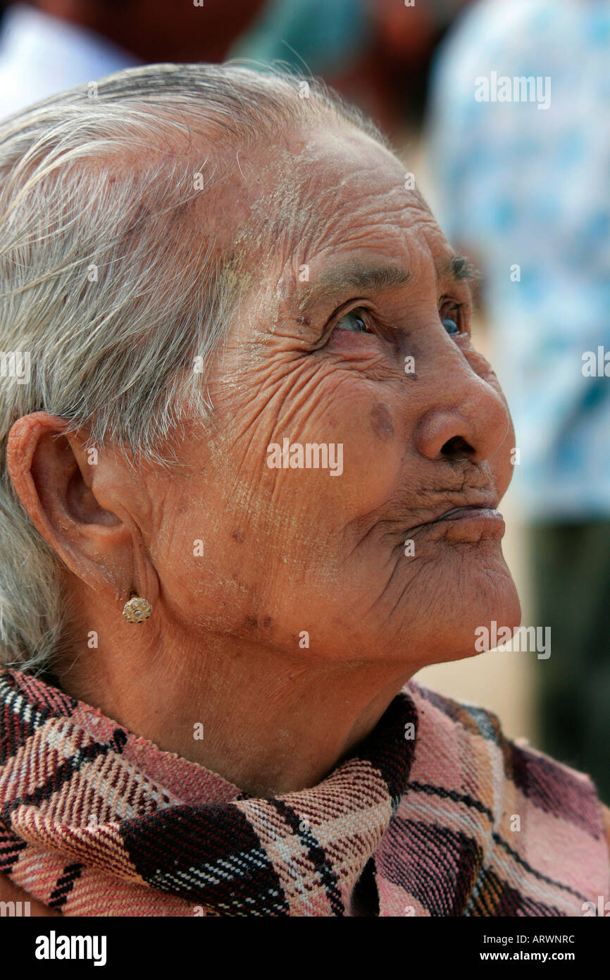 Elderly Burmese woman at the market in Bagan, Burma, (Myanmar Stock ...