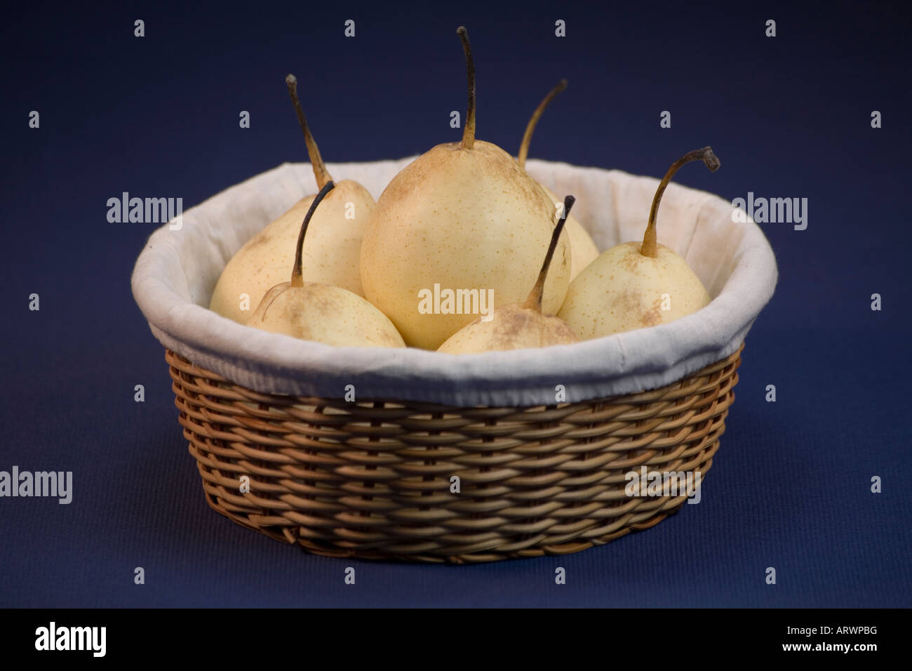 Pears round basket hi-res stock photography and images - Alamy