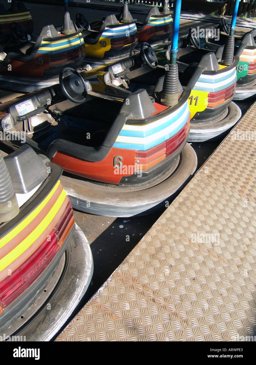 Empty Dodgems At The Fairground High Resolution Stock Photography and ...