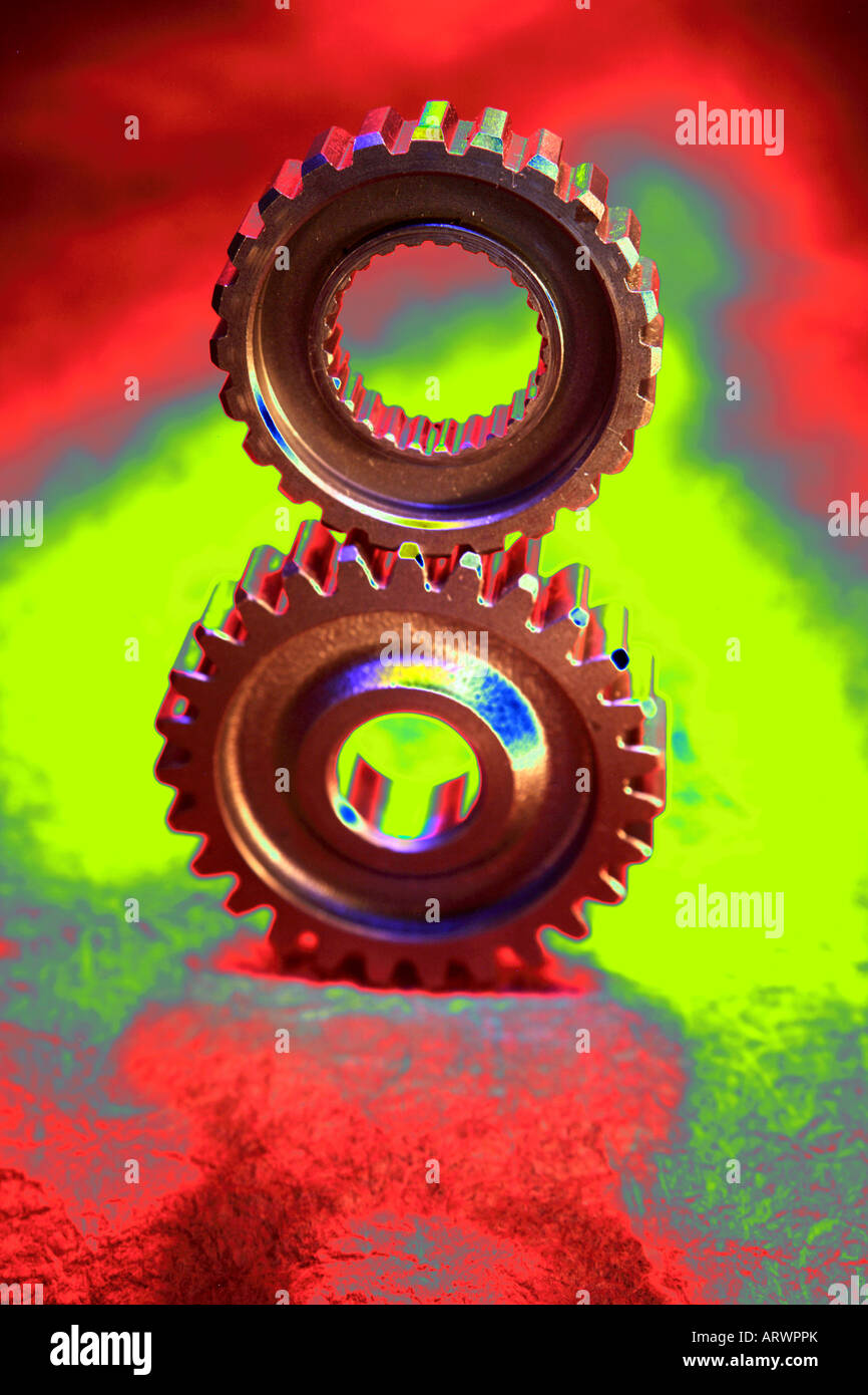 Meshing cogs gears gearing hi-res stock photography and images - Alamy