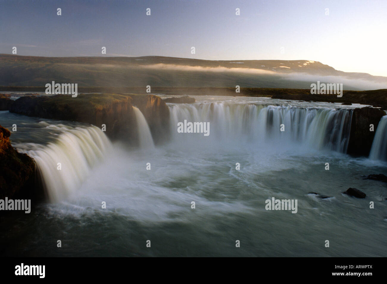 Goðafoss waterfall between Akureyri Myvatan in Iceland Stock Photo - Alamy