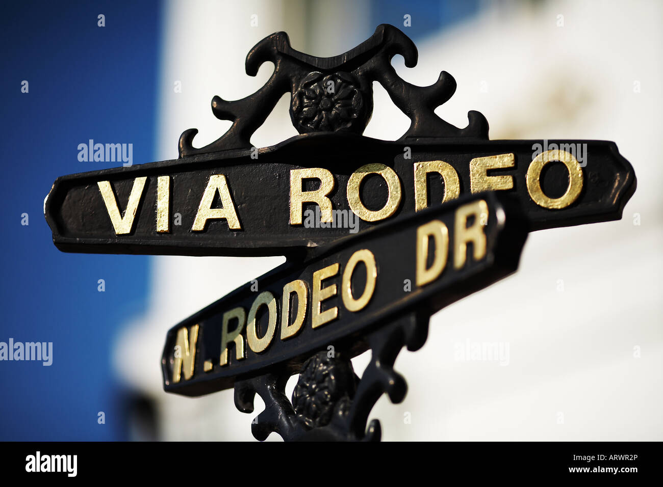 Via Rodeo Sign off of Rodeo Drive Beverly Hills, Los Angeles County ...