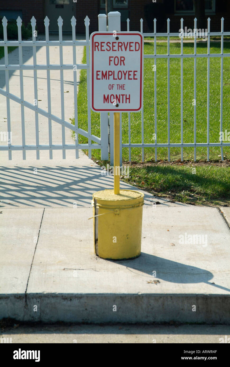 Parking slot reserved for an employee of the month Stock Photo - Alamy