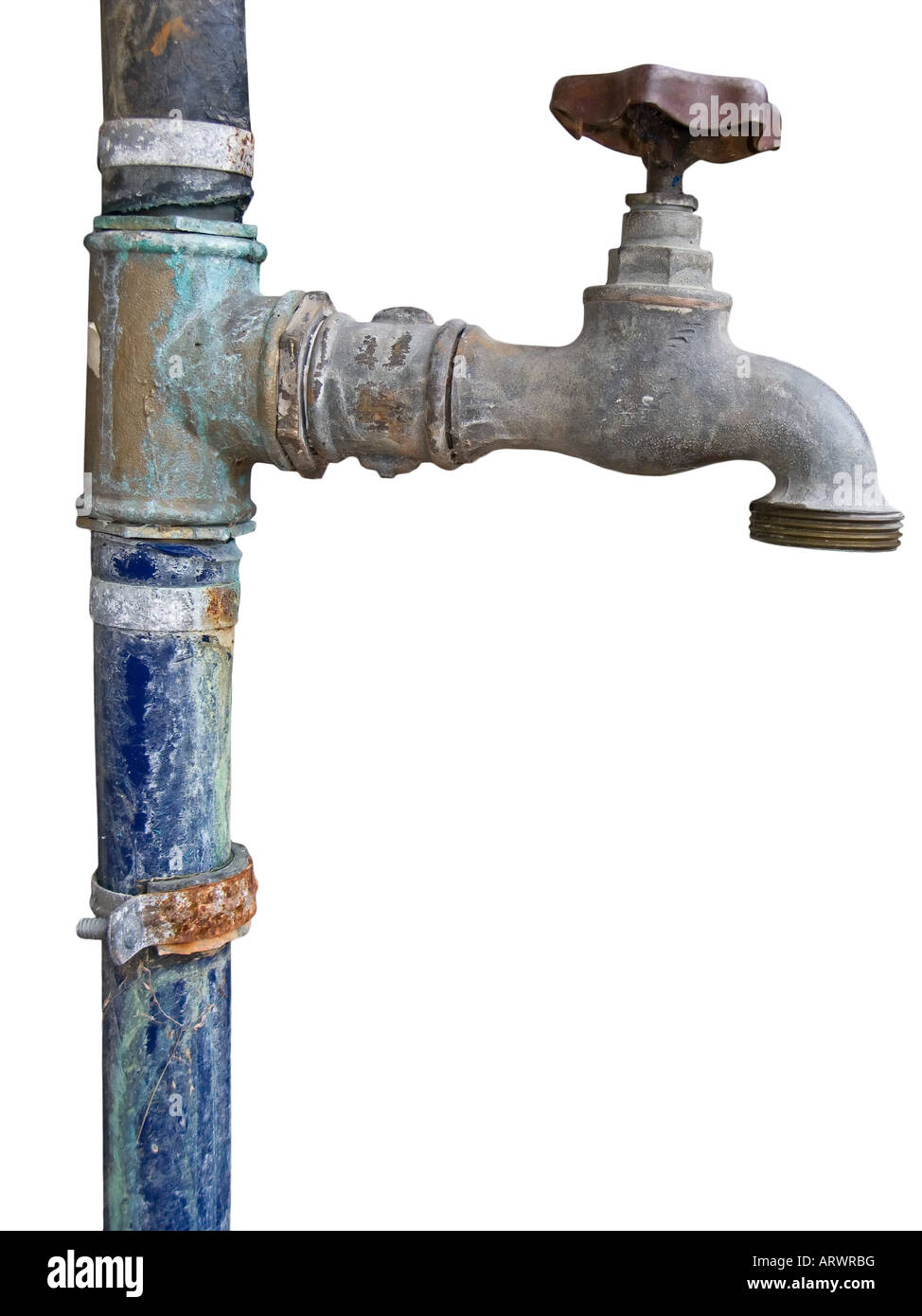 Old water pipe Cut Out Stock Images & Pictures - Alamy