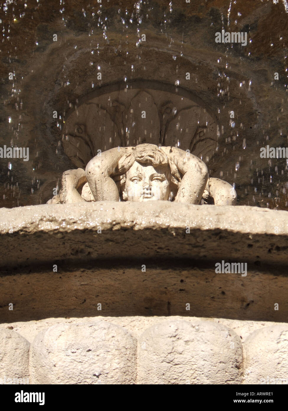 fountain in piazza mastai, trastevere, rome Stock Photo - Alamy