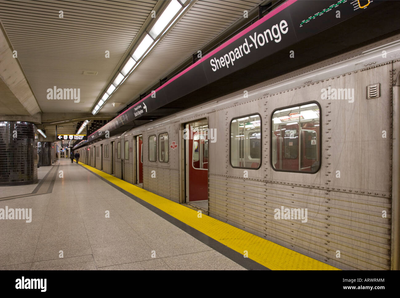 Sheppard-Yonge Subway Station - Sheppard Line - Toronto - Canada Stock ...