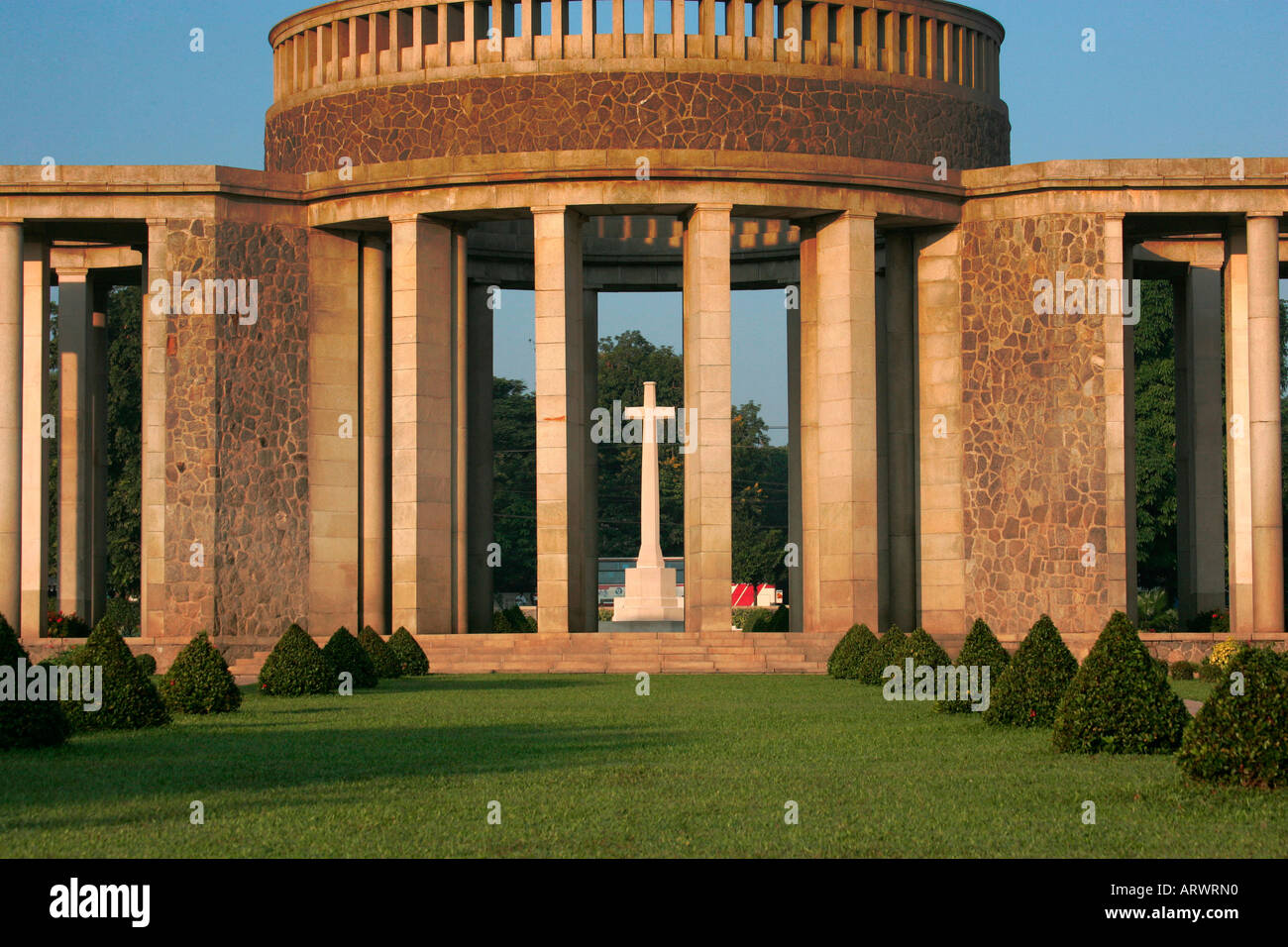 Htaukkyant War Cemetery between Rangoon and Bago, Burma, (Myanmar Stock ...