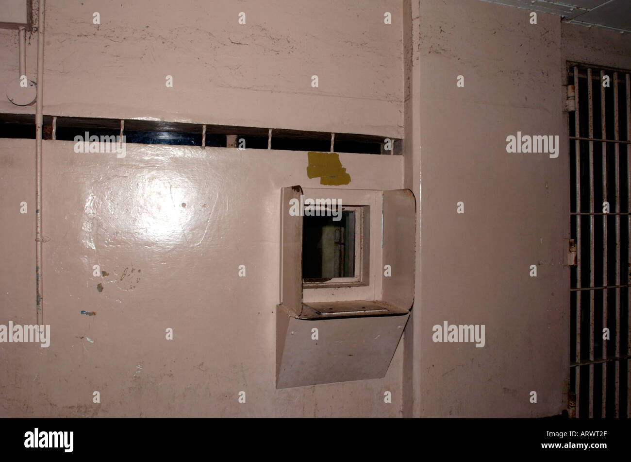 Visitation window, Alcatraz Penitentiary, Alcatraz Island, San ...