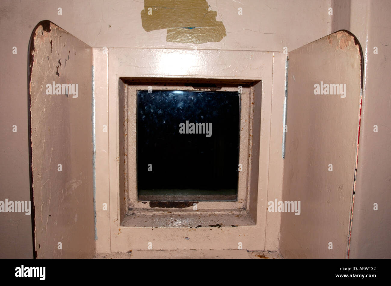 Visitation window, Alcatraz Penitentiary, Alcatraz Island, San ...