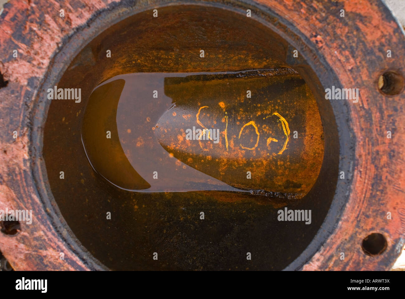 Rusted water pipeline Stock Photo - Alamy