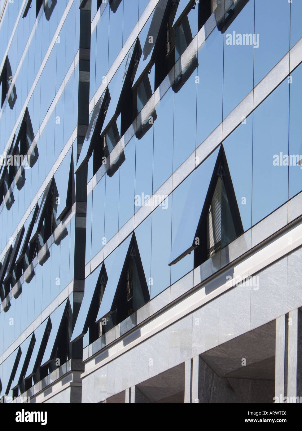 glass office block Stock Photo - Alamy