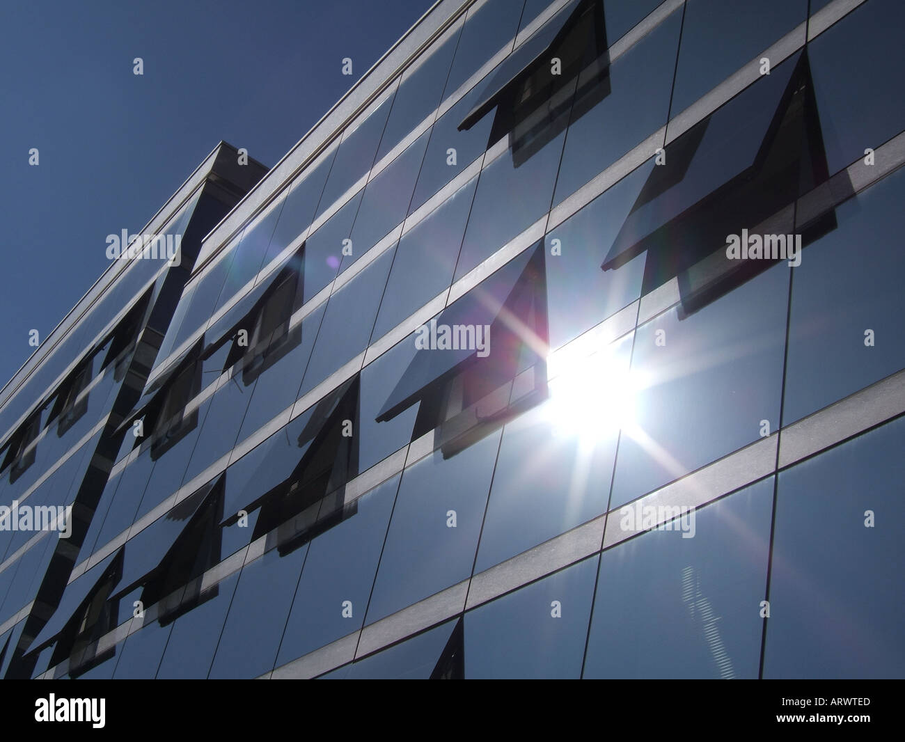 glass office block Stock Photo - Alamy