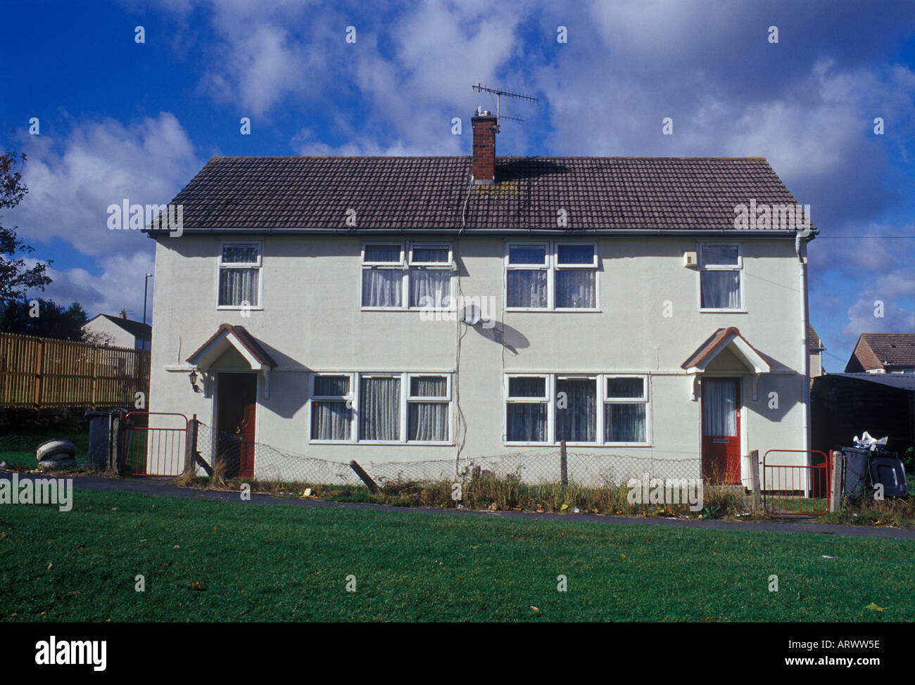 Hartcliff Estate, Bristol postwar public housing pre cast concrete semi ...