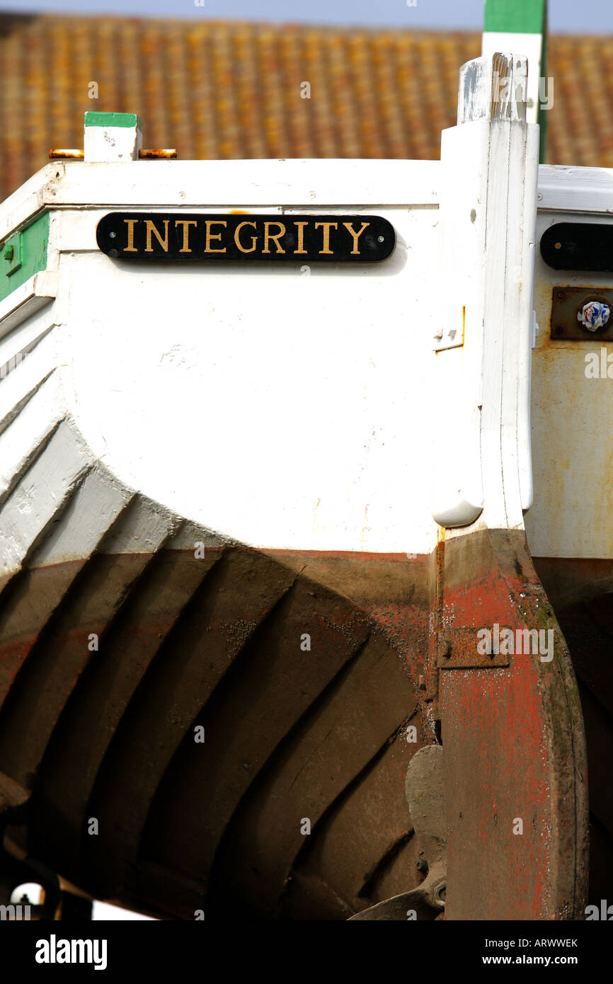 Small boat in Crail Harbour Stock Photo - Alamy