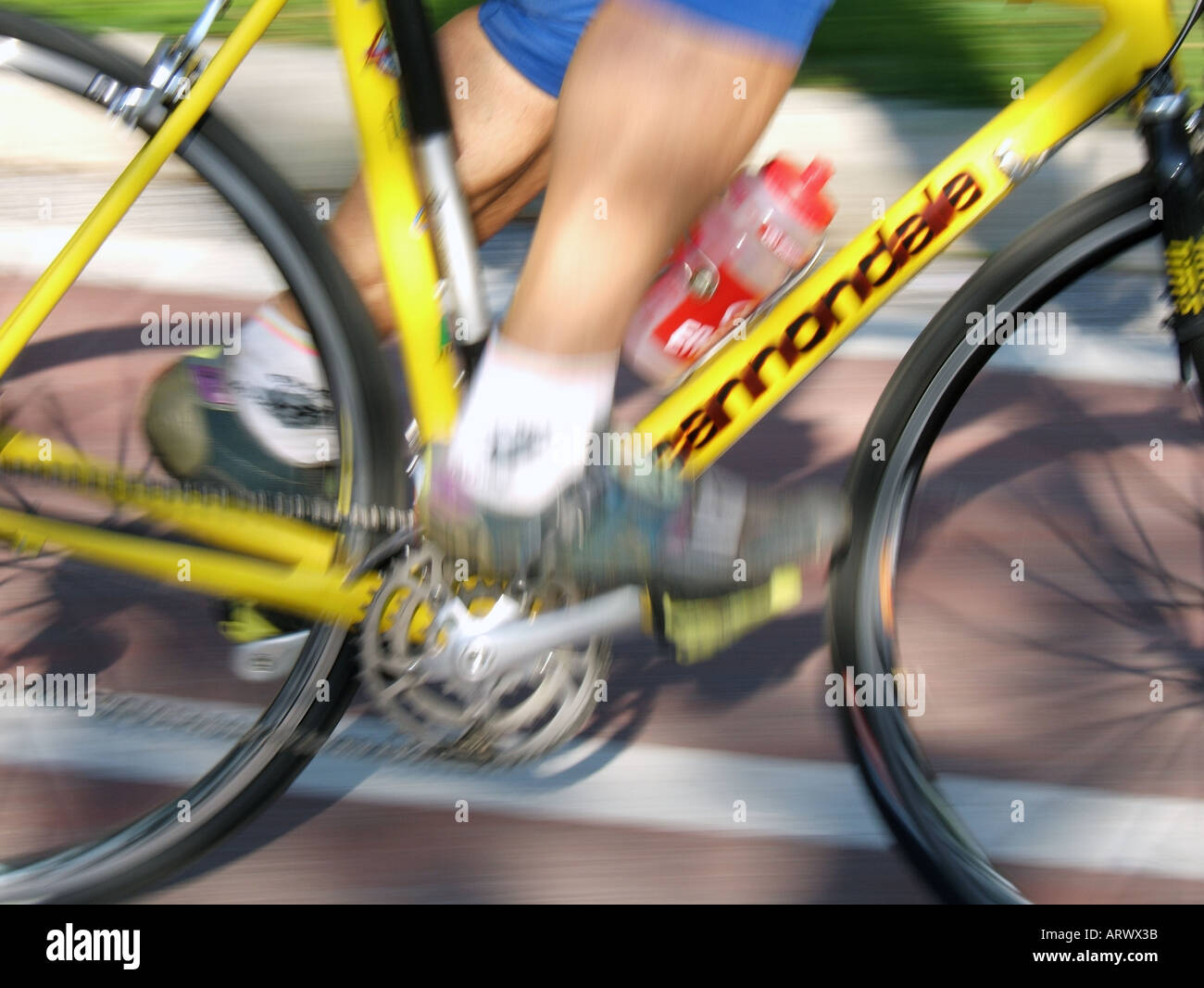 detail of cyclist pedalling Stock Photo - Alamy