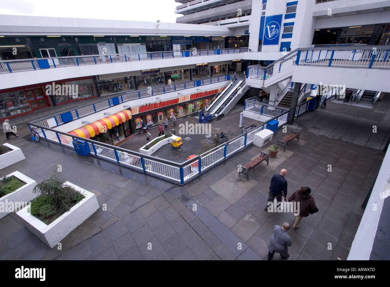 Victoria Plaza shopping plaza mall in Southend Essex, UK Stock Photo ...