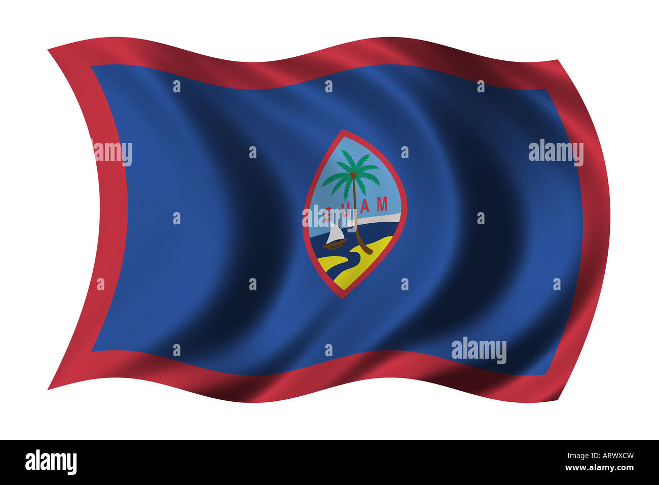 Flag of Guam Stock Photo - Alamy