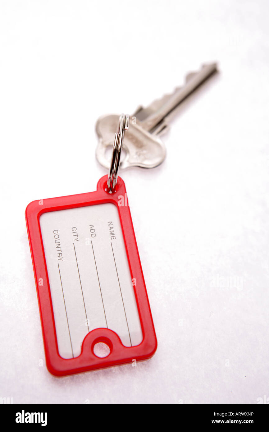 Key and tag Stock Photo - Alamy