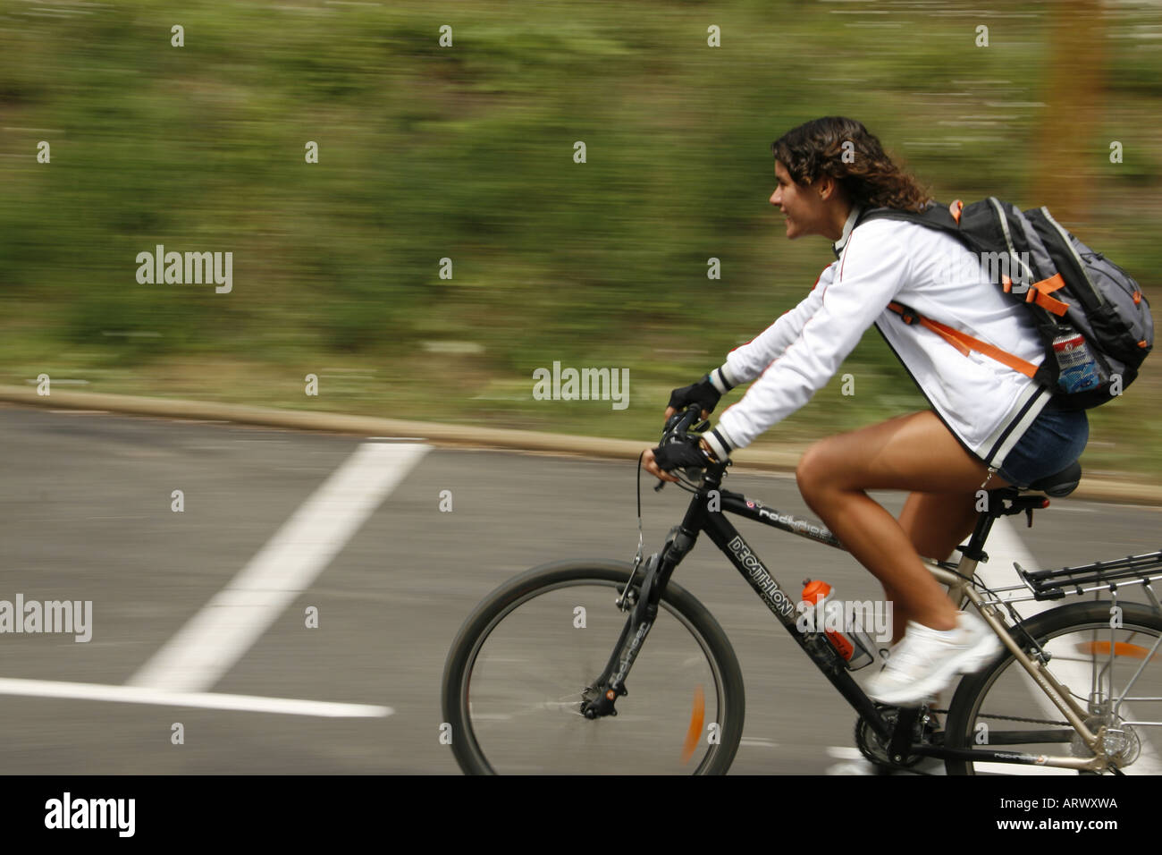 Woman tanned mountain hi-res stock photography and images - Alamy