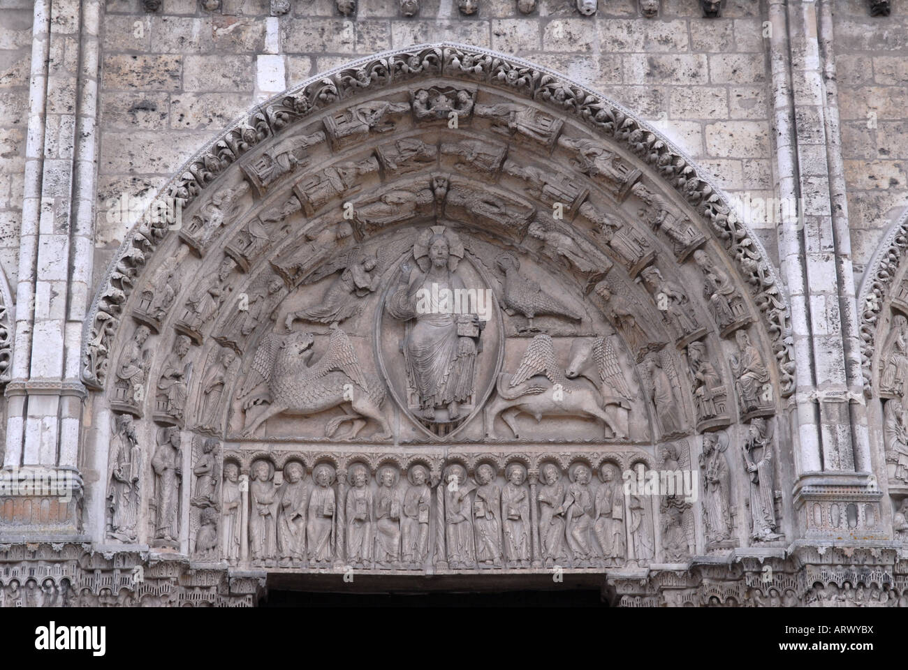 The Cathedral of Our Lady of Chartres at Chartres Stock Photo - Alamy