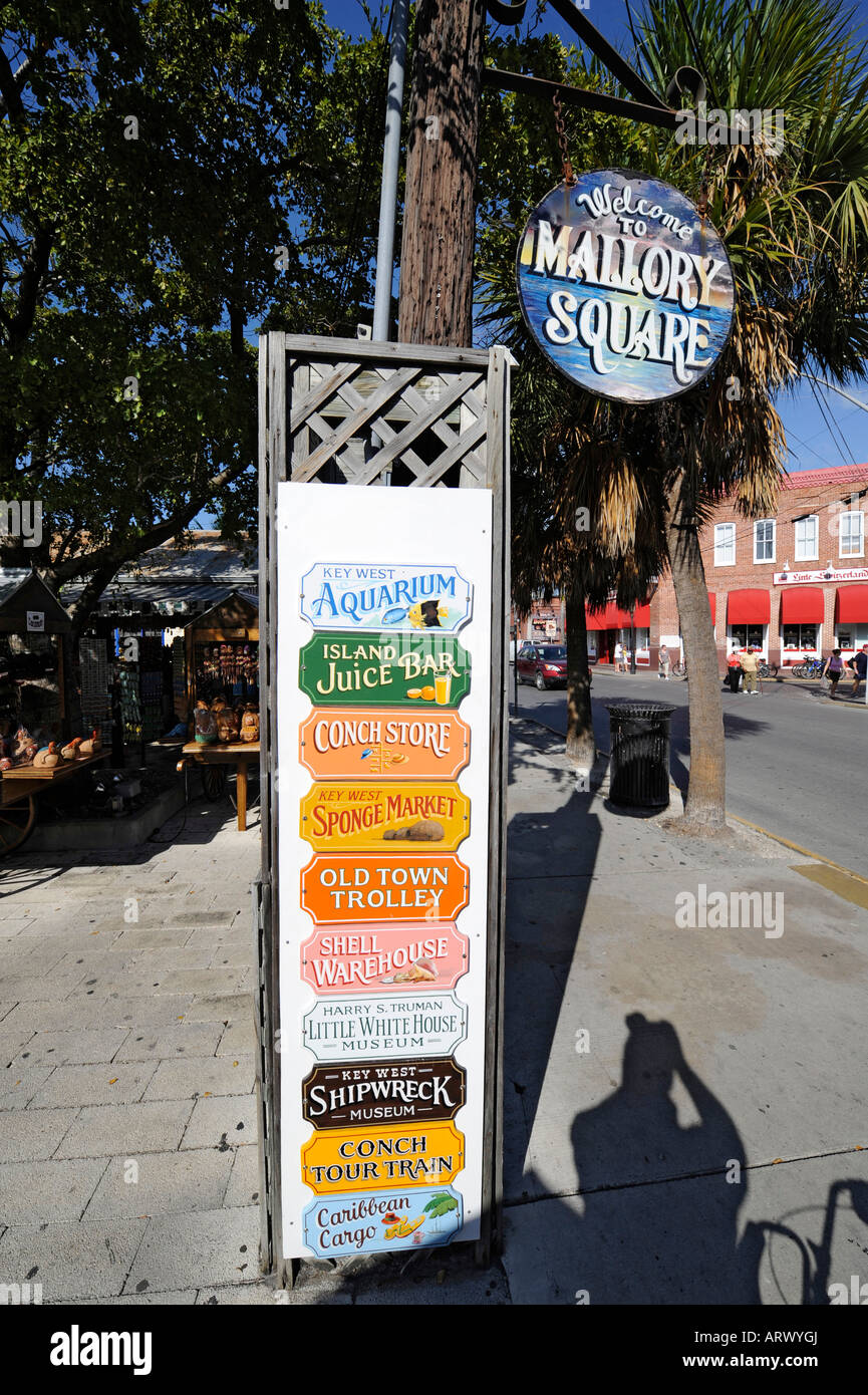 Mallory square shopping area key hi-res stock photography and images ...