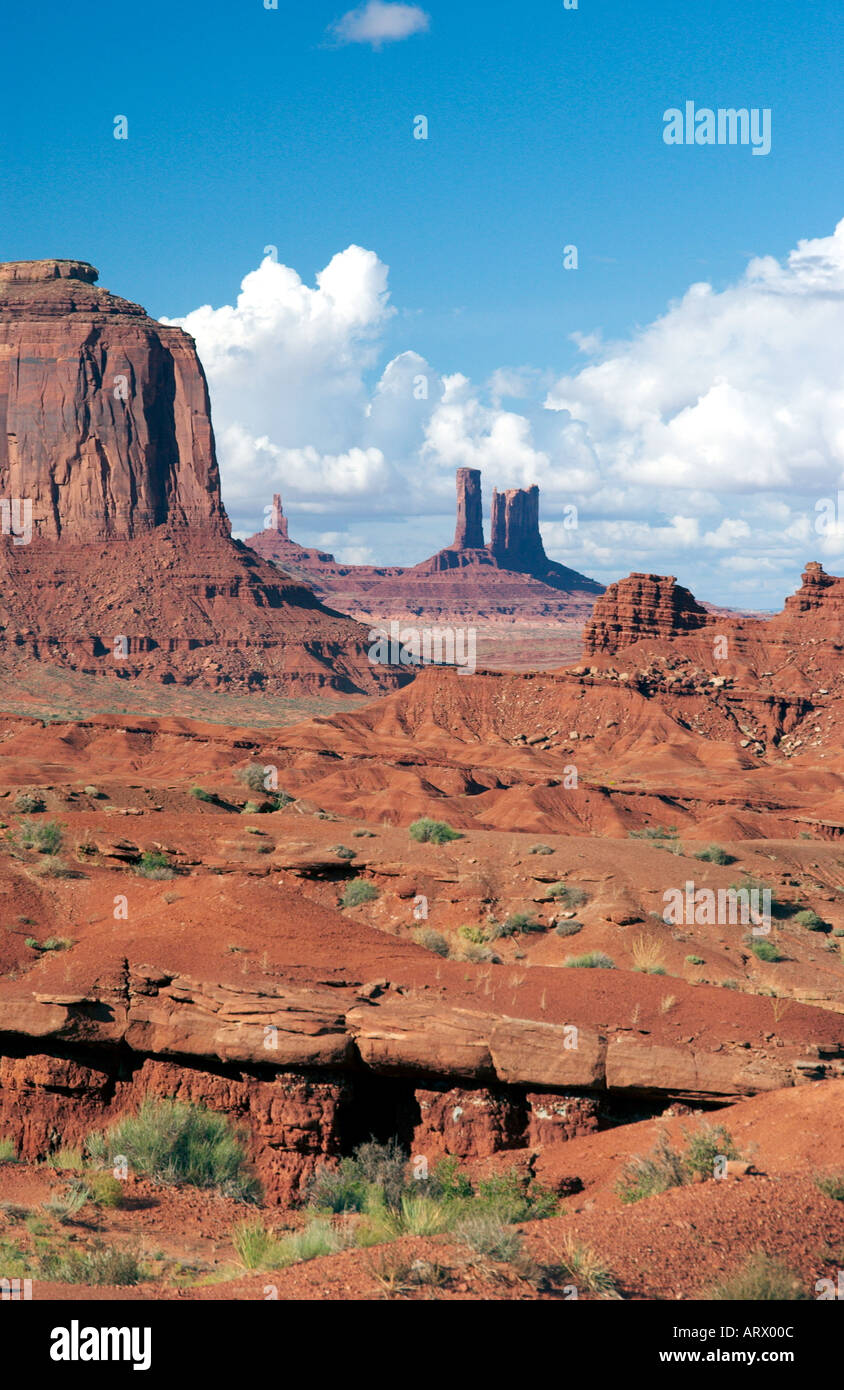 The sandstone buttes of Monument Valley Utah USA Stock Photo - Alamy