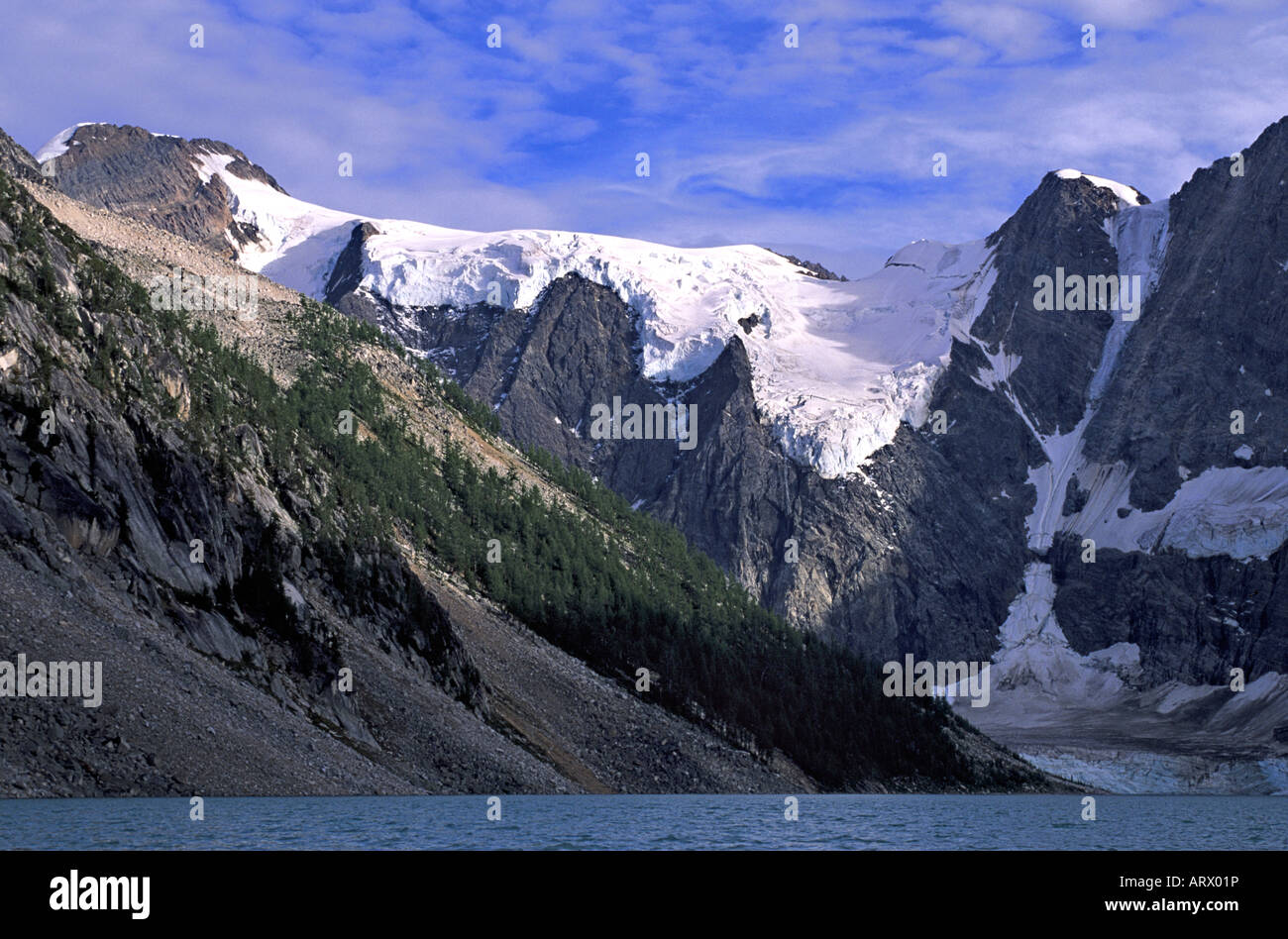 Lake of the Hanging Glaciers Purcell Mountains near Jumbo Pass British ...
