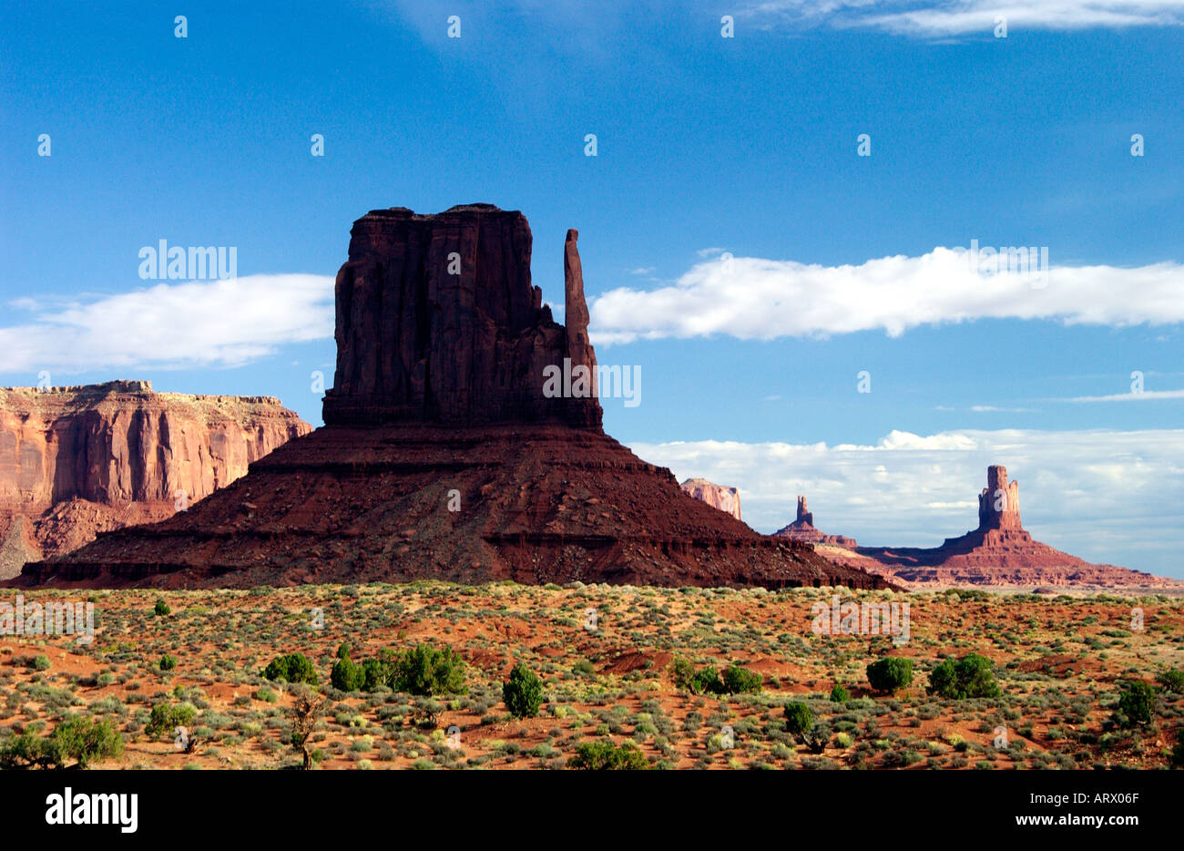 Sandstone buttes of Monument Valley Utah USA Stock Photo - Alamy