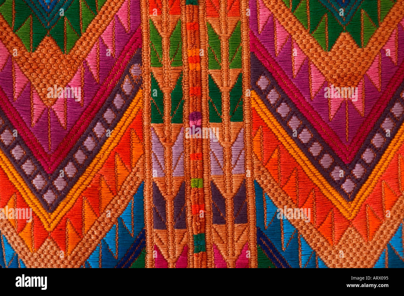 A Mayan woman from Guatemala made this huipil or blouse for daily wear ...
