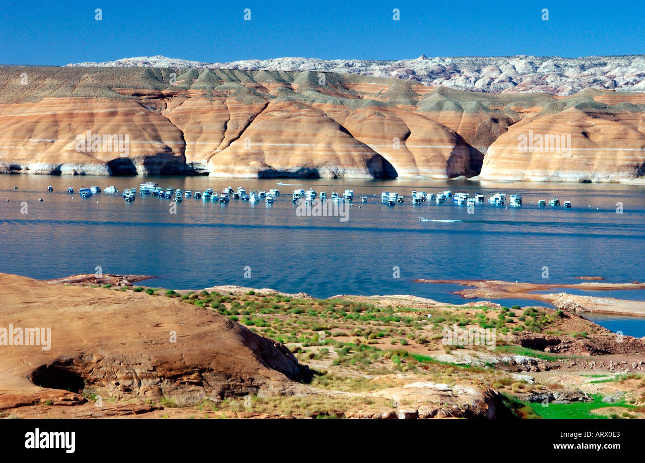 Lake Powell marina at Bullfrog Utah USA Stock Photo - Alamy
