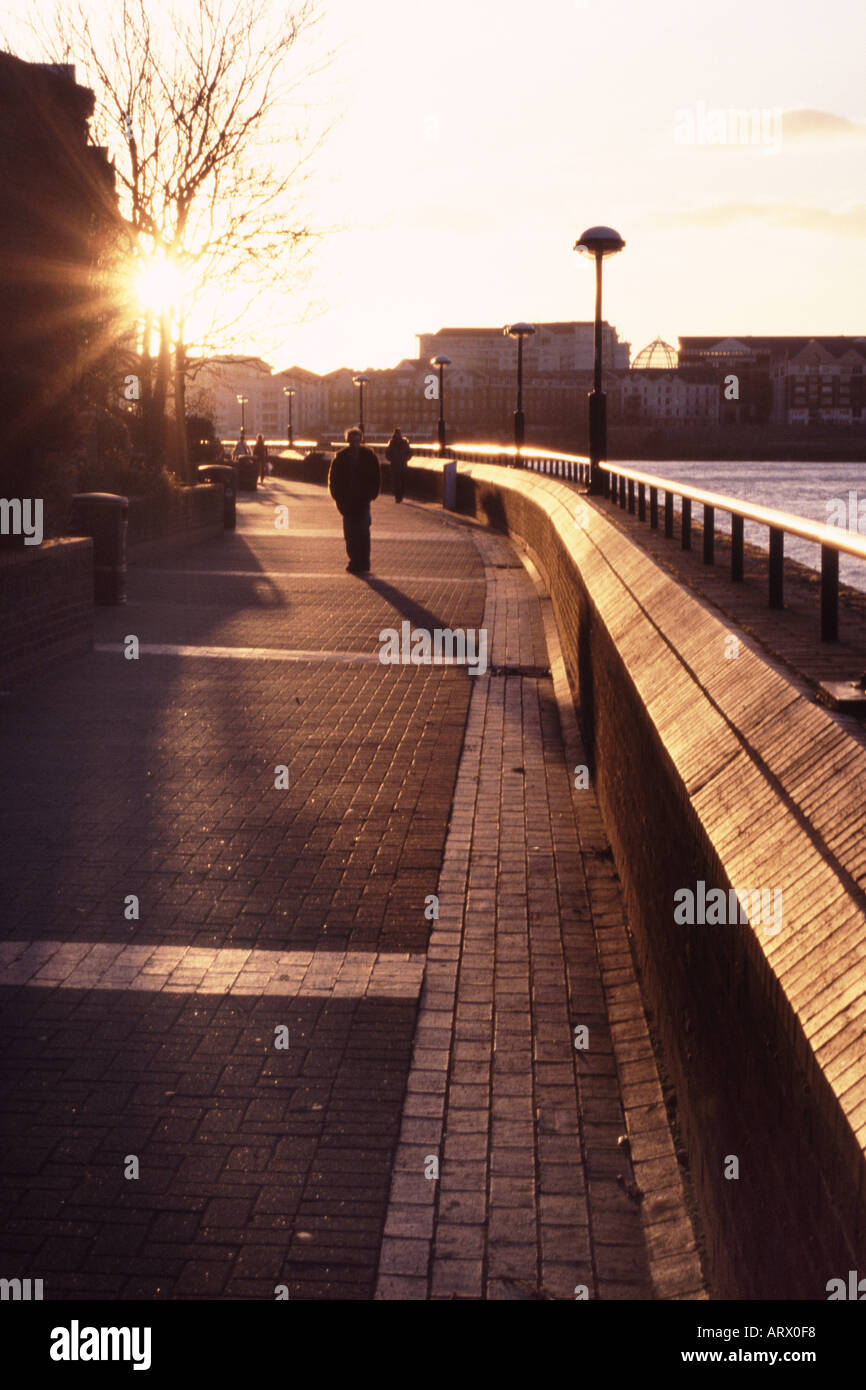 River Thames embankment London UK Stock Photo - Alamy