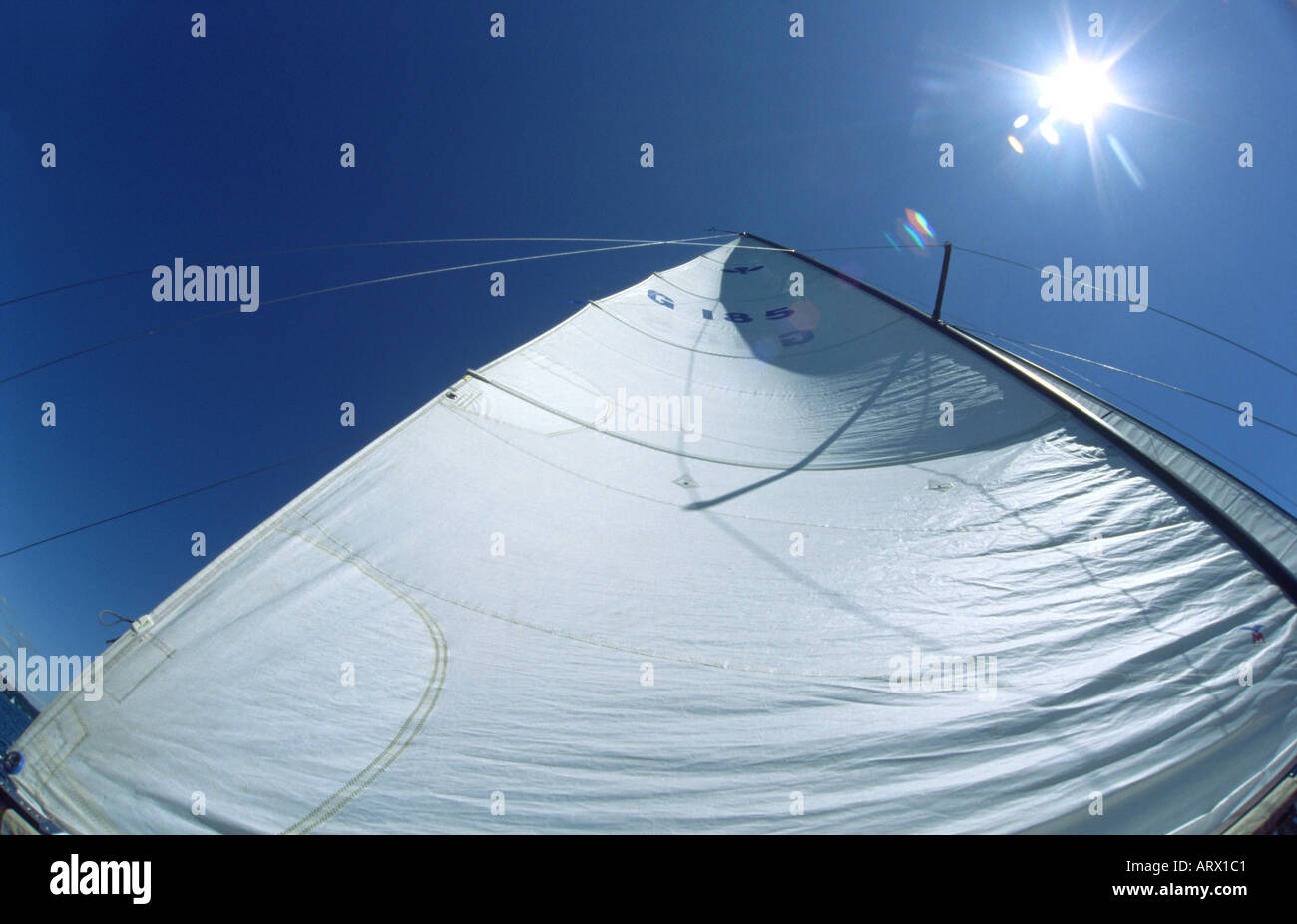 Sailing with the Wind and the Sun Stock Photo - Alamy