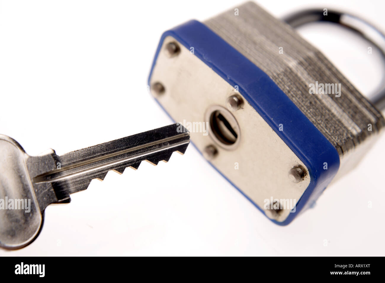 Padlock and key Stock Photo - Alamy