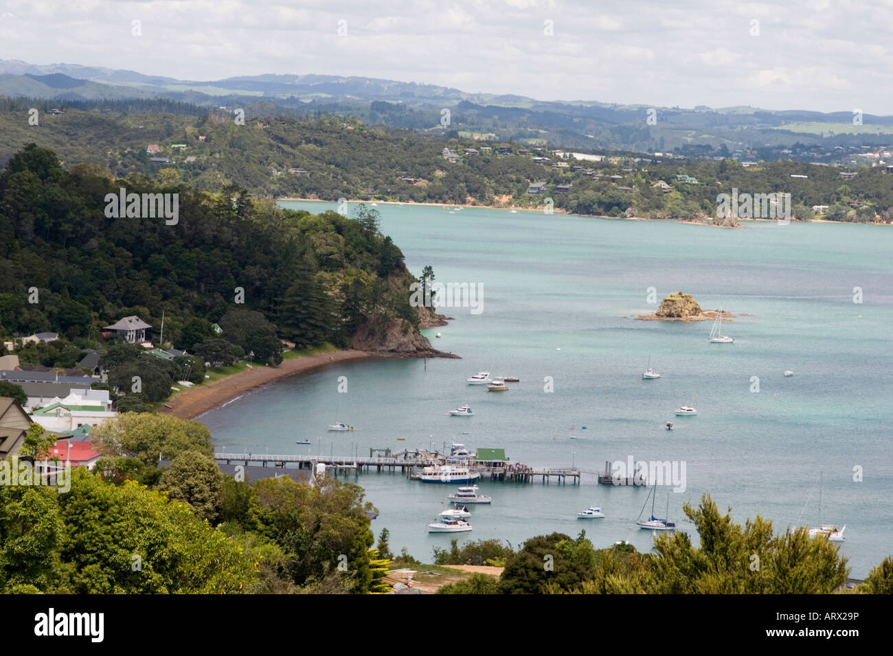The town of Russell, New Zealand Stock Photo - Alamy
