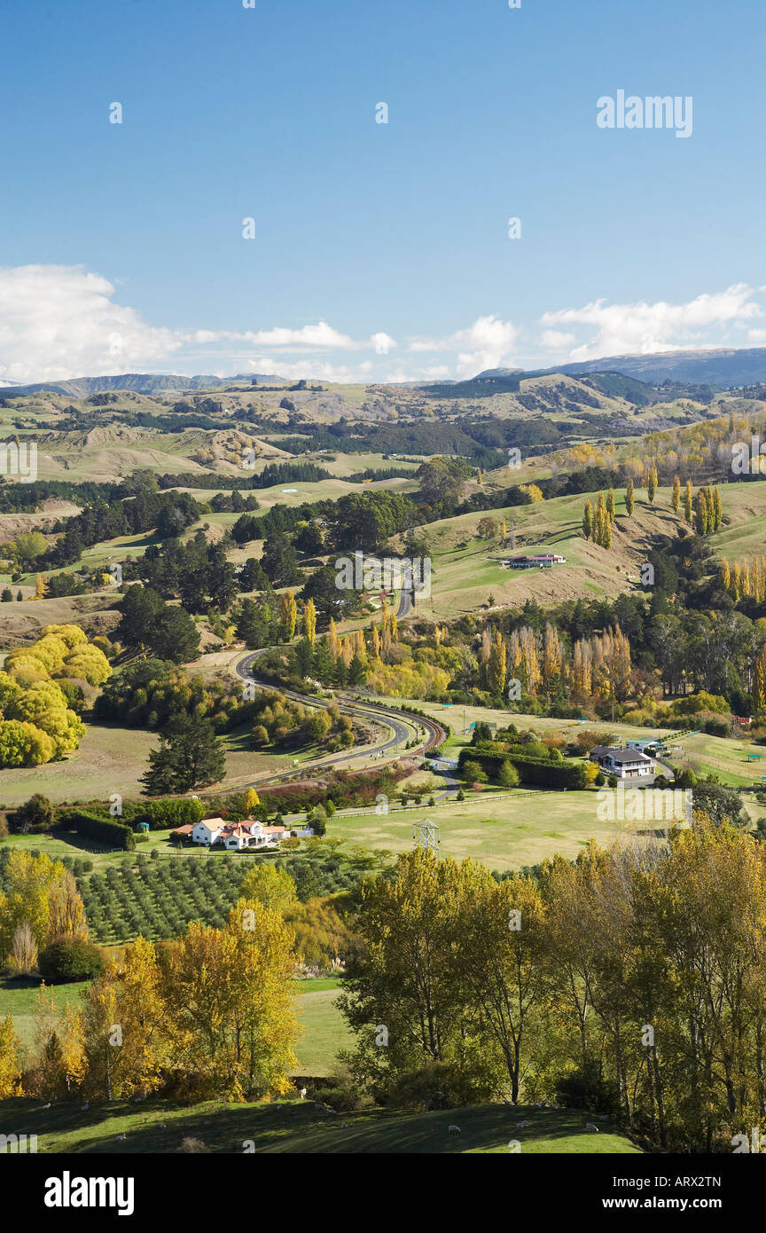 Farmland Esk Valley near Napier Hawkes Bay North Island New Zealand ...