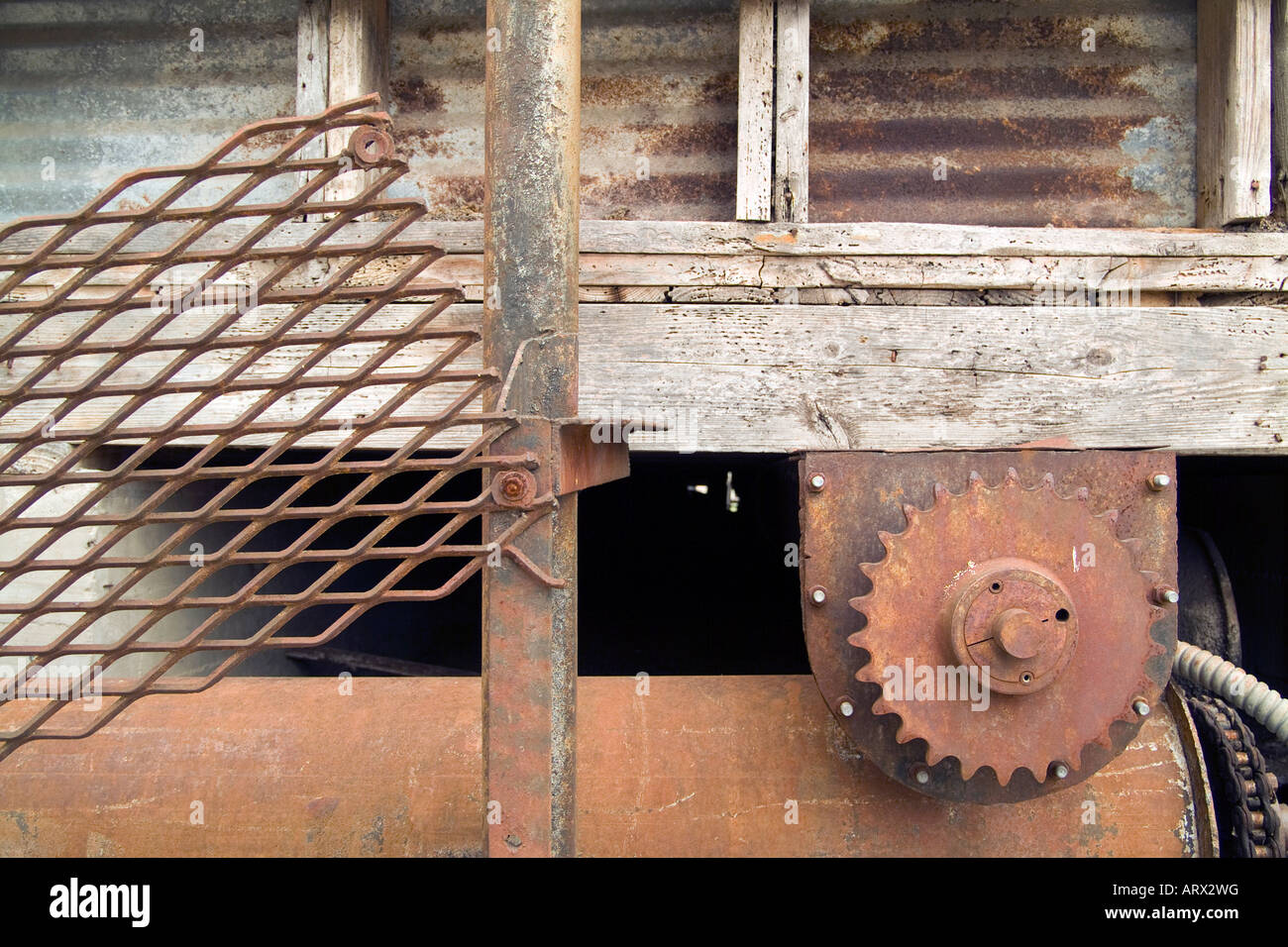 Close up of rusty farm eqipment Stock Photo - Alamy