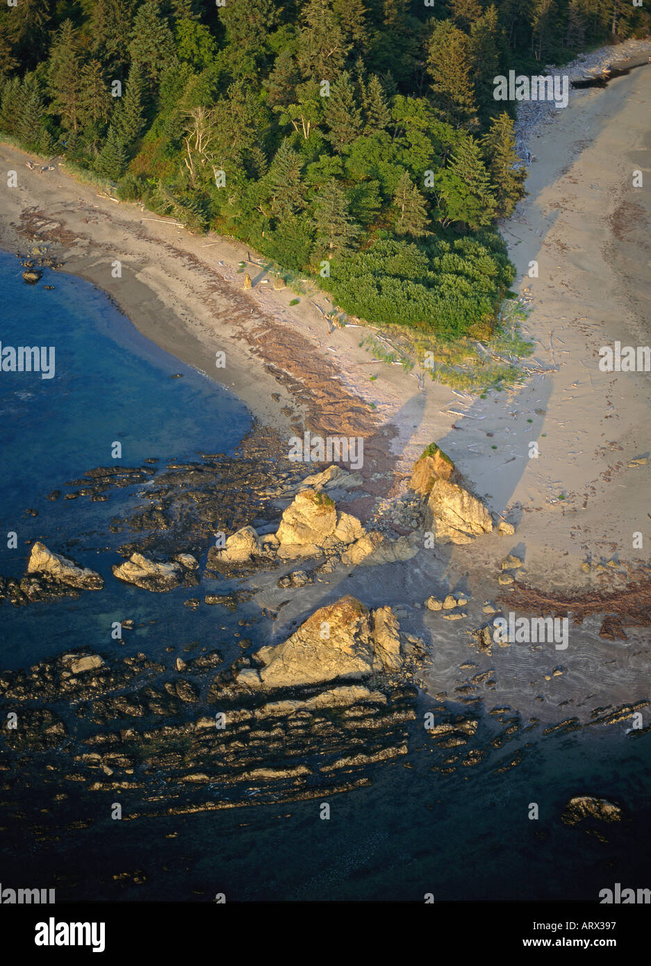 , Aerial of Pacific Coast, beaches Stock Photo - Alamy