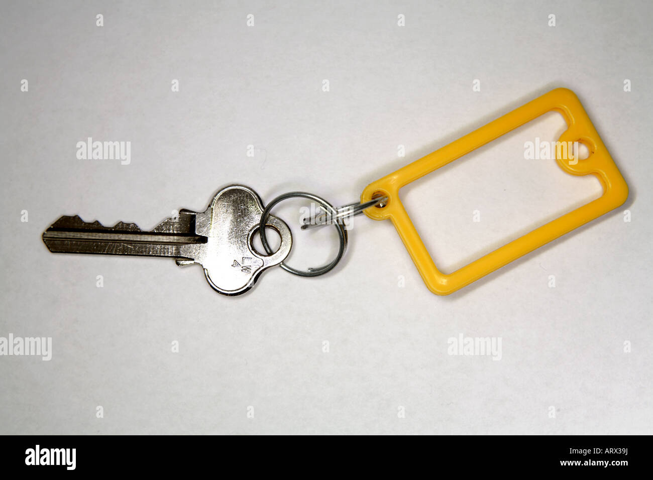Key on keyring Stock Photo - Alamy