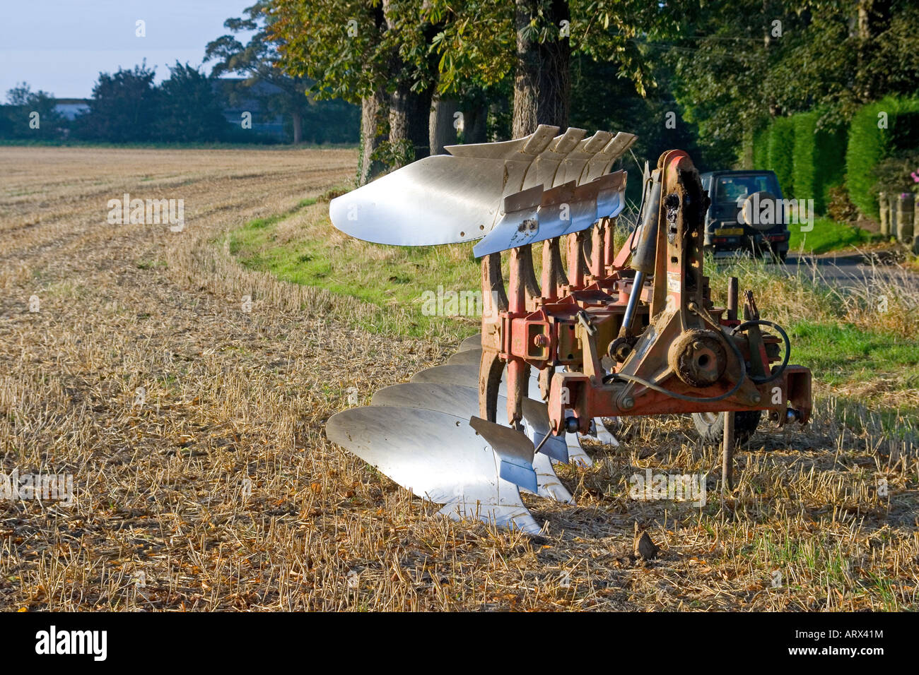 5 Furrow Plough Stock Photo - Alamy