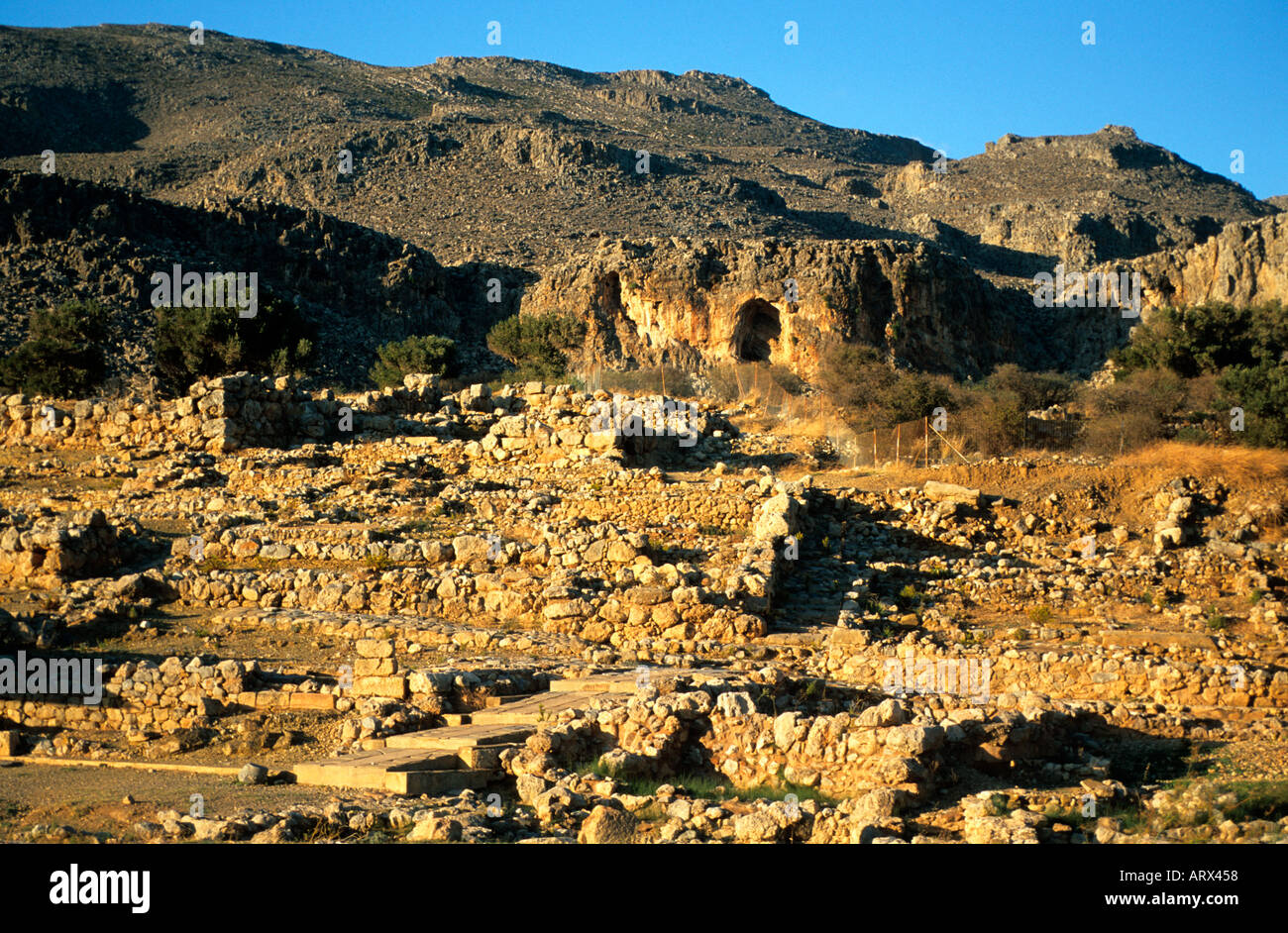 greece crete the minoan ruins of kato zakros Stock Photo - Alamy