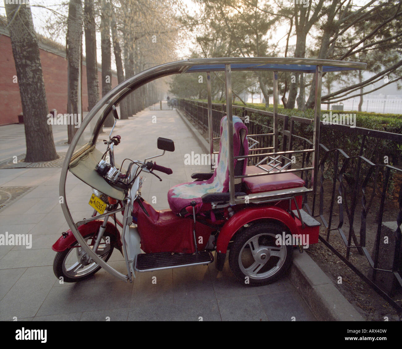 A parked Tuk Tuk motor taxi in Beijing China Stock Photo - Alamy