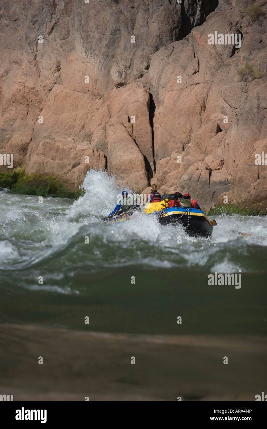 Raft in Granite Rapid Grand Canyon National Park MR Stock Photo - Alamy