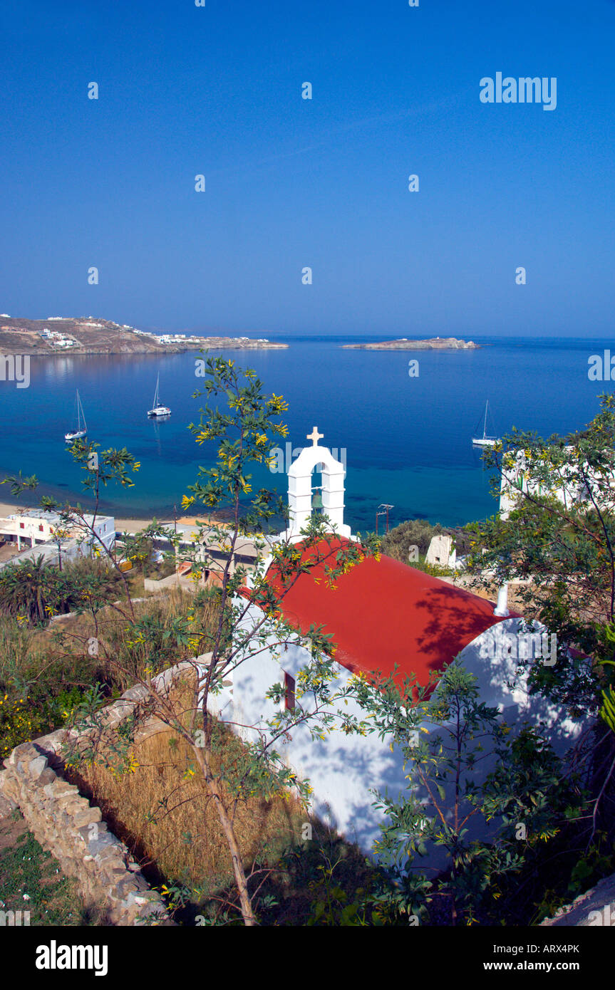 Churches and chapels in Hora or Mykonos town on the Greek Island of ...