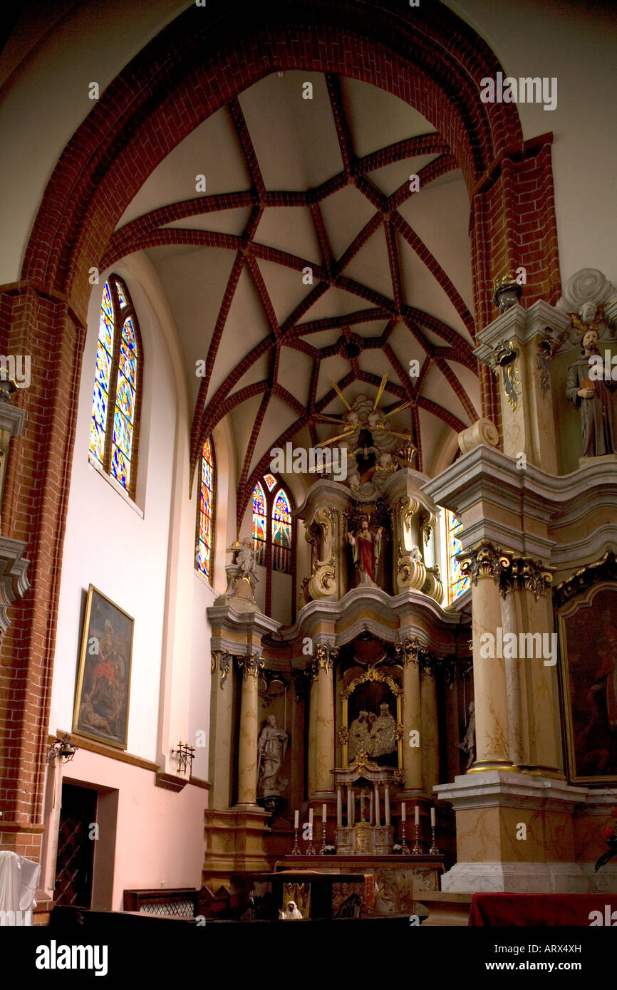 Interior of St Annes church in Vilnius Lithuania Stock Photo - Alamy