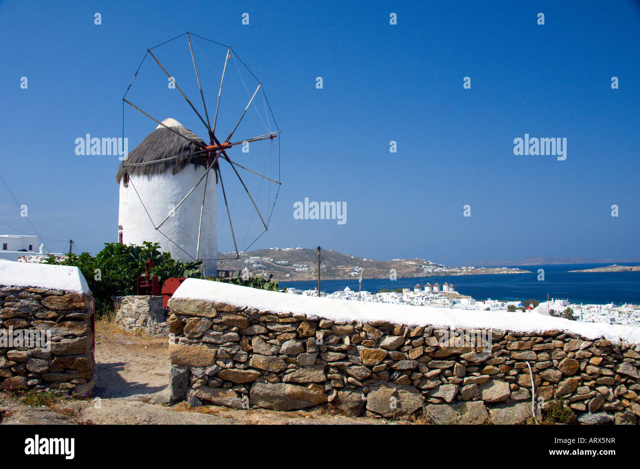 The Bonis Windmill at the Folklore Museum of Mykonos in Hora on the ...