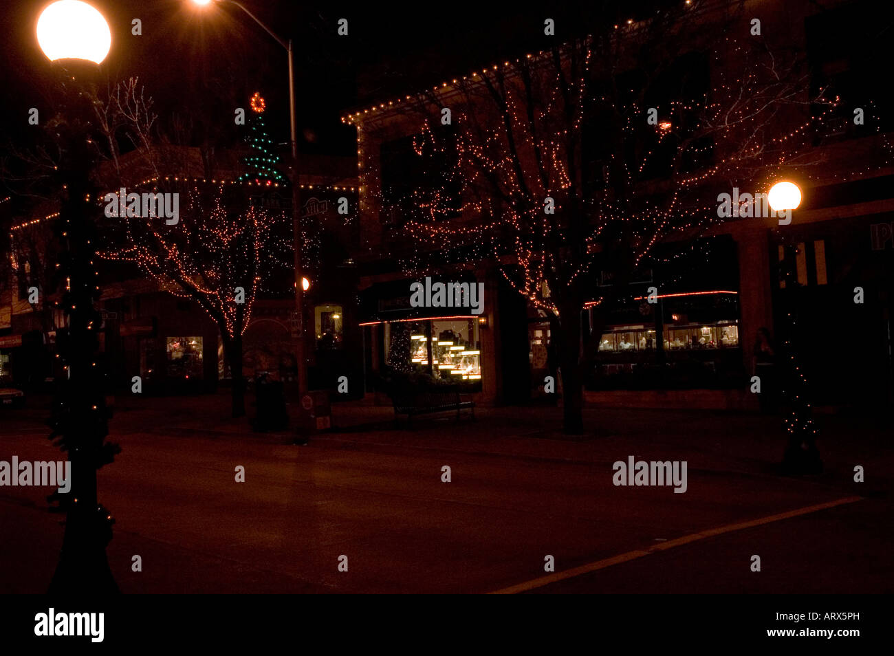 Long exposure shot in downtown Champaign IL Stock Photo - Alamy