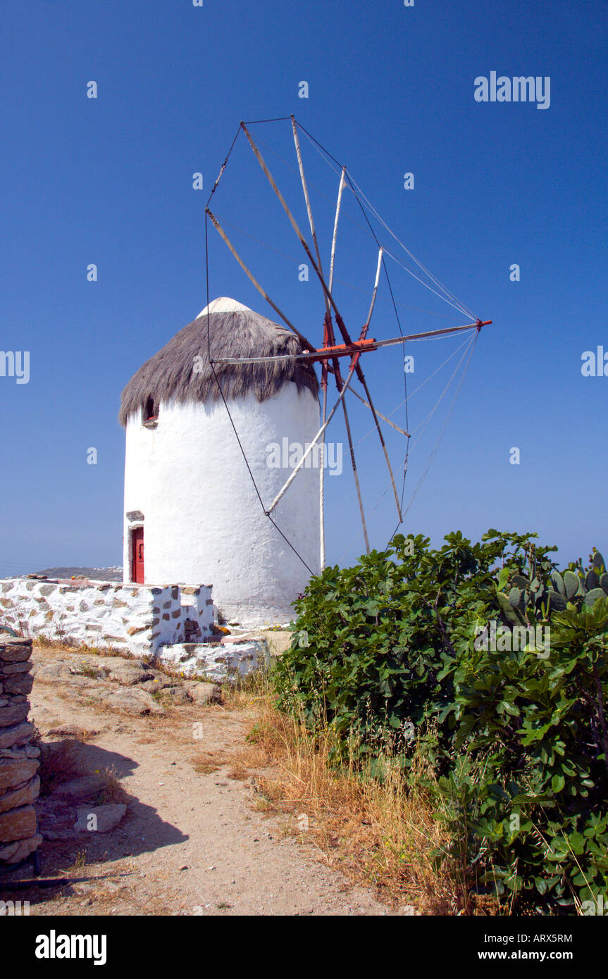 The Bonis Windmill at the Folklore Museum of Mykonos in Hora on the ...