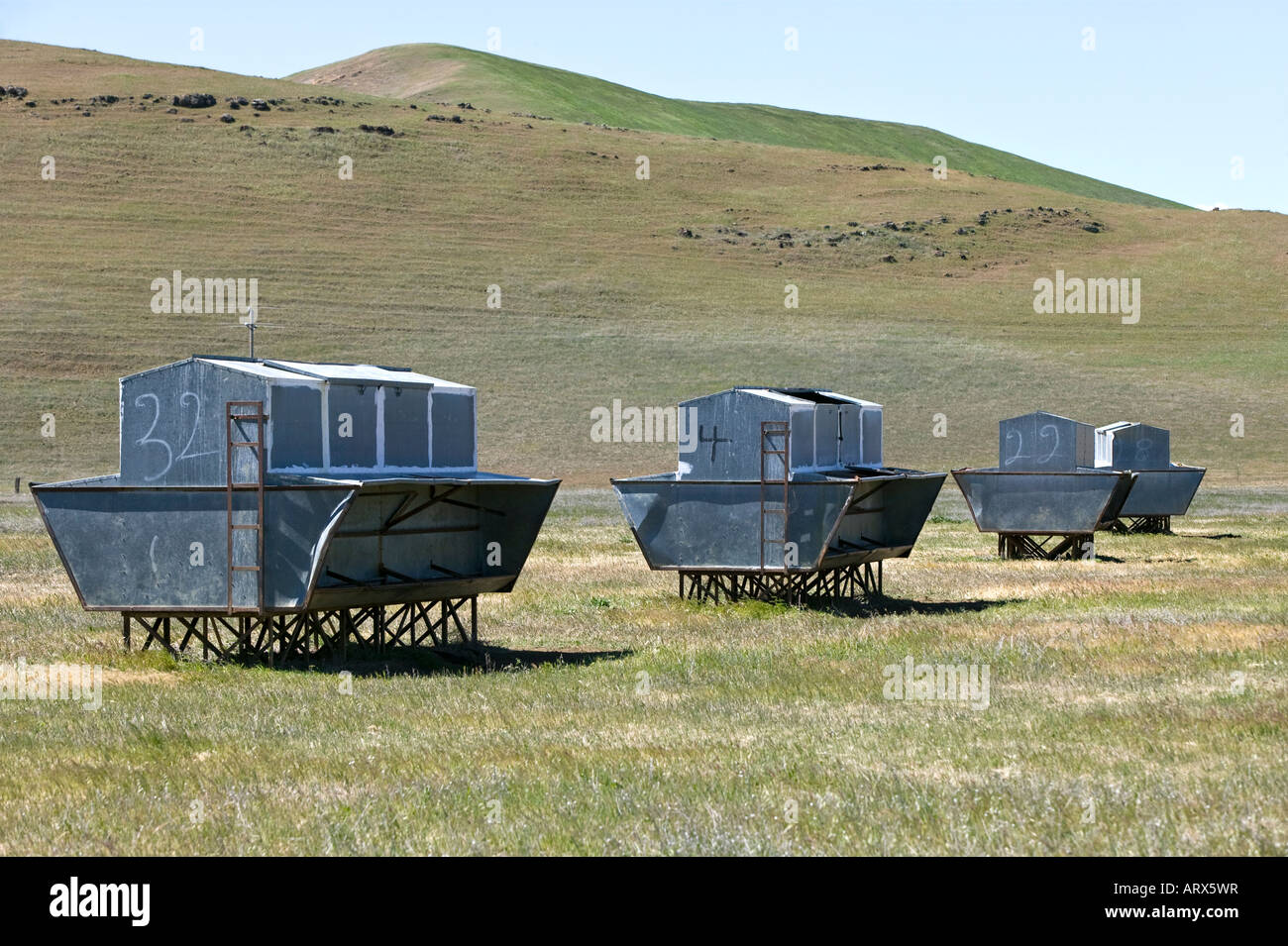 cattle feed bins Stock Photo - Alamy
